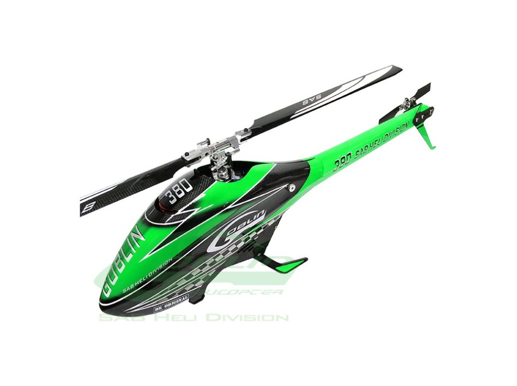 Goblin 380 Carbon/Green Kit w/blades - Zen RC