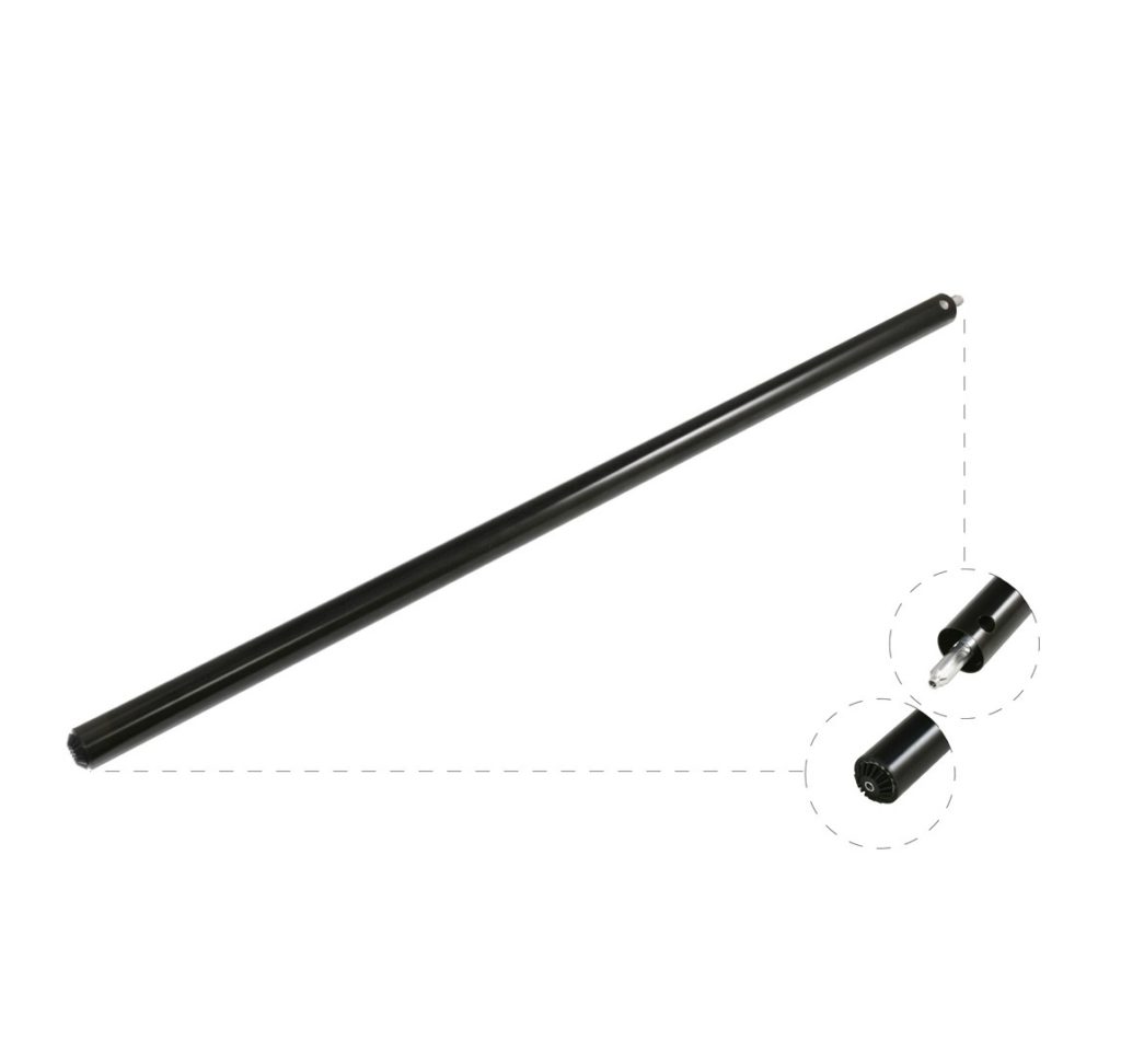 X5 Torque Tube Tail Boom Assembly (Black anodized) - Zen RC