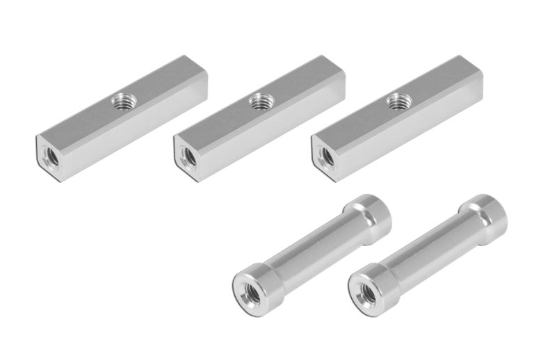 Aluminium Square Post with 3mm thread hole and Round Post - Zen RC